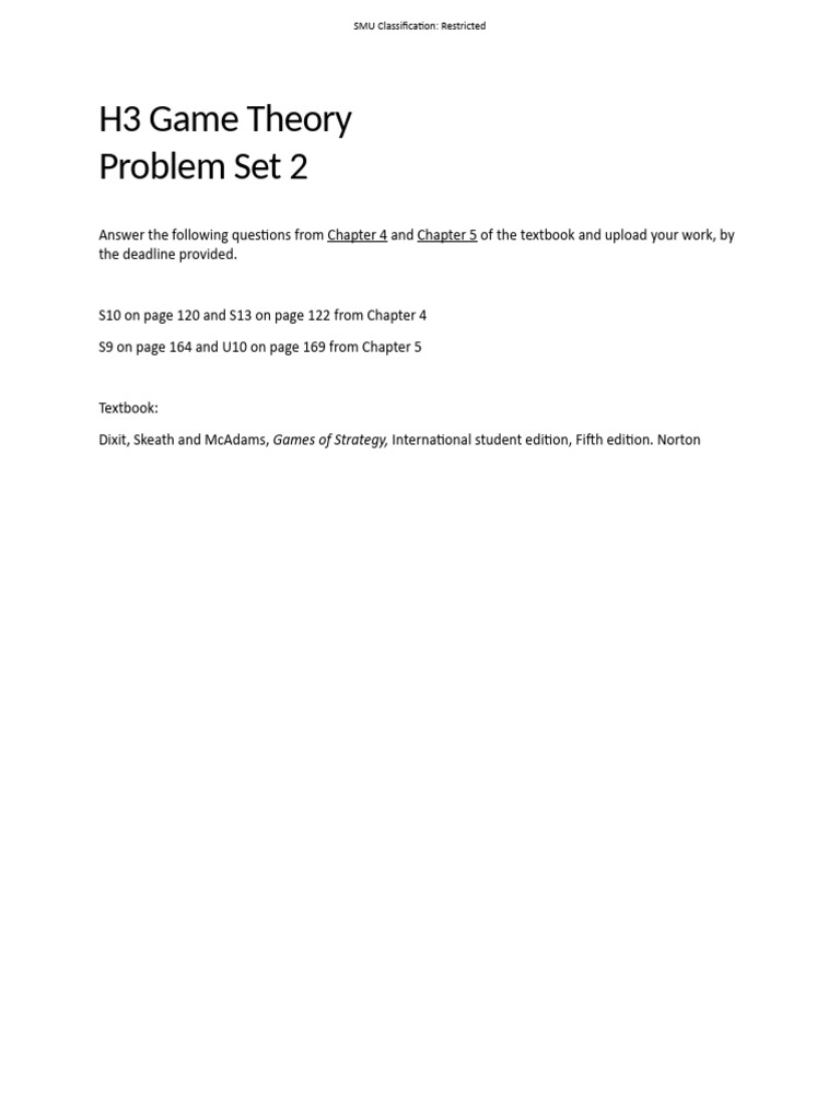 Problem Set 2 | PDF