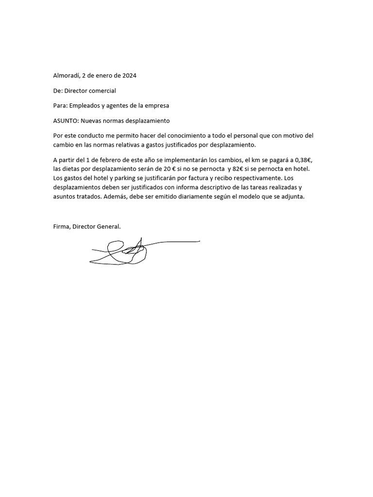 Comunicado Interno | PDF