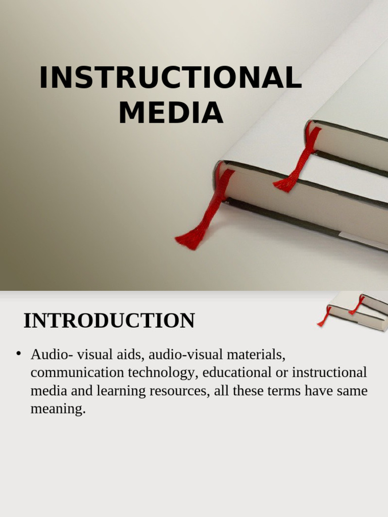 Instructional Media | PDF | Learning | Classroom