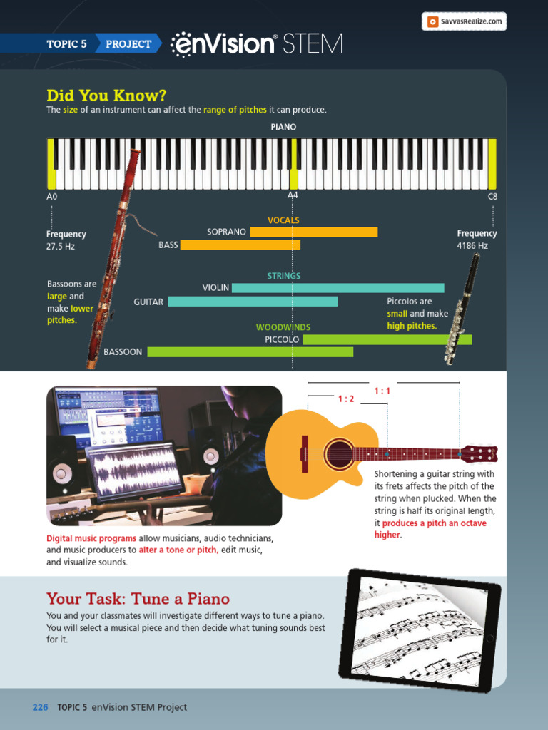 Topic 5 - Envision STEM Project PDF | PDF | Pitch (Music) | String ...