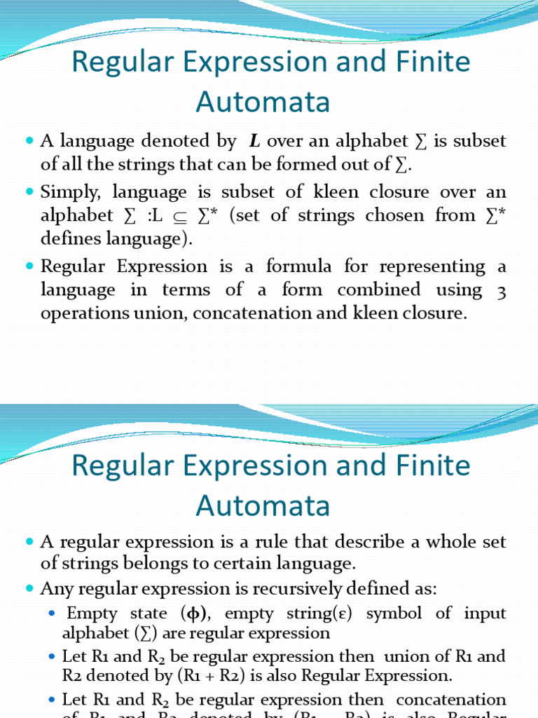 Chapter_2_Finite State Automata_Part_2 | PDF | Regular Expression ...