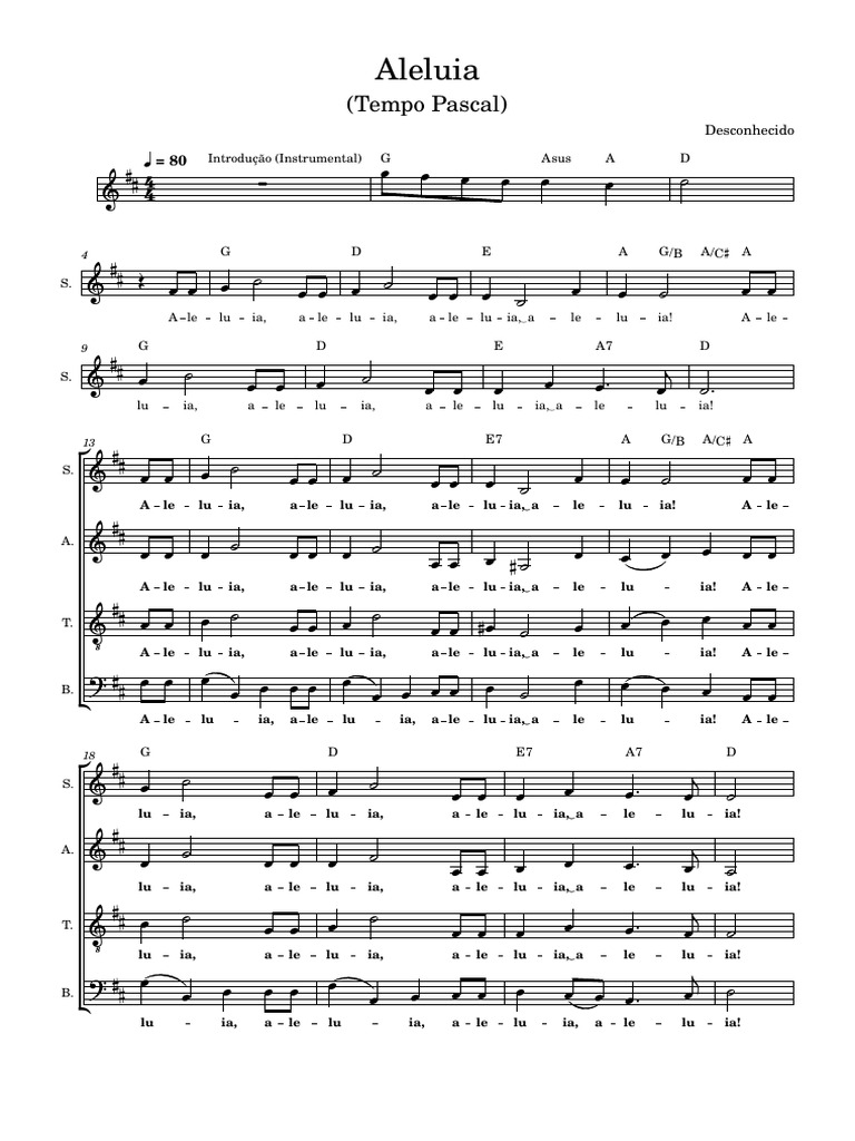 Aleluia_Pscoa | PDF | São Pedro | Páscoa