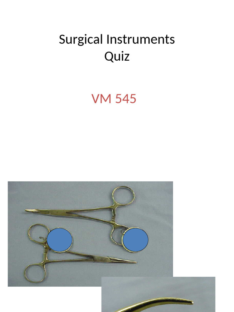 1 Surgical Instruments Quiz | PDF