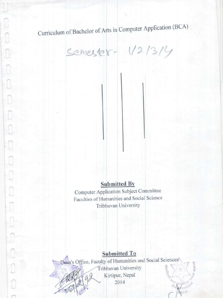 BCA Syllabus-Compressed Compre 2024 01 30 18 33 22 | PDF | Course Credit | University And ...