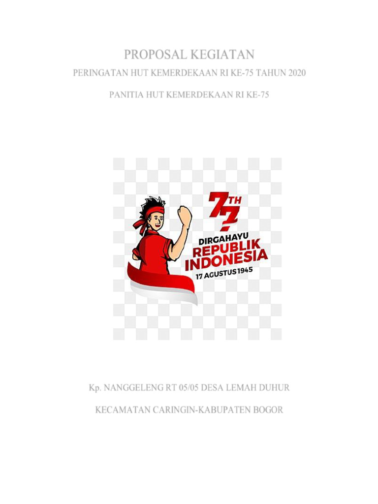 Proposal Peringatan HUT RI Ke-77 | PDF