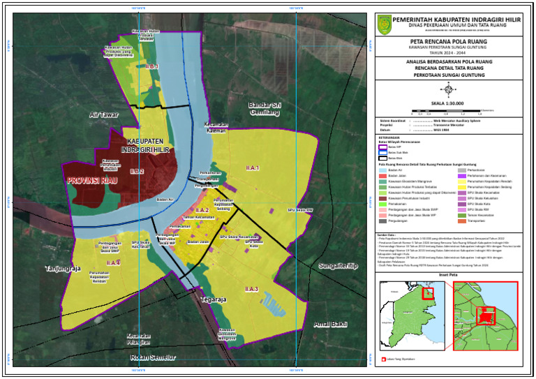 PDF Peta Rencana Pola Ruang RDTR Sungai Guntung | PDF