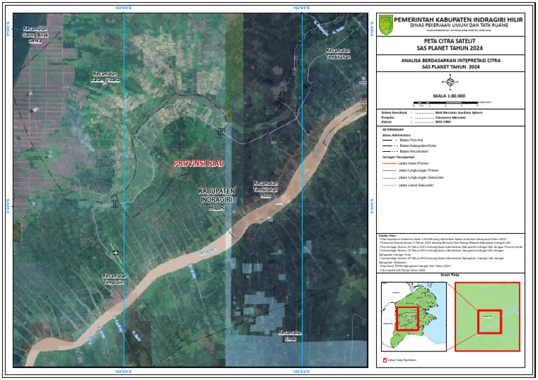 Peta Citra Satelit SAS Planet Tahun 2024 | PDF