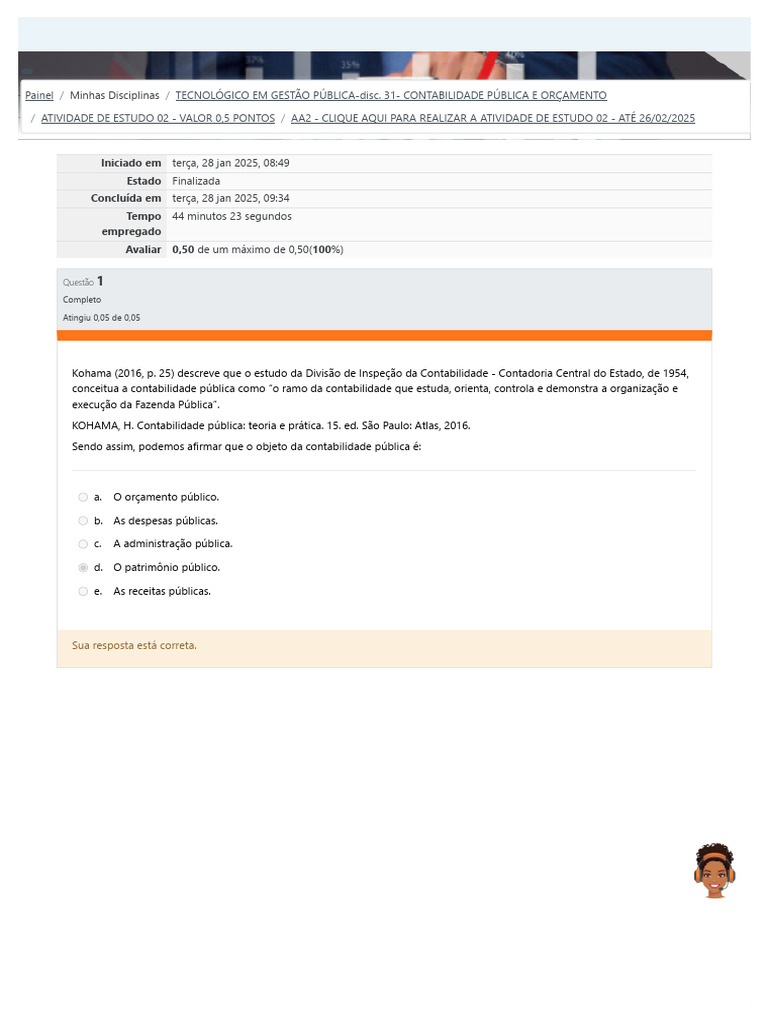 AA2 - CLIQUE AQUI PARA REALIZAR A ATIVIDADE DE ESTUDO 02 - ATÉ 26 - 02 - 2025 - Revisão Da ...