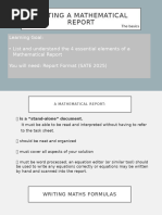 Writing A Formal Mathematical Report PDF | PDF | Abstract (Summary ...