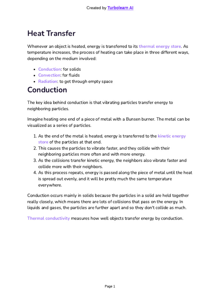 Physics Heat Transfer Method | PDF | Convection | Thermal Conduction