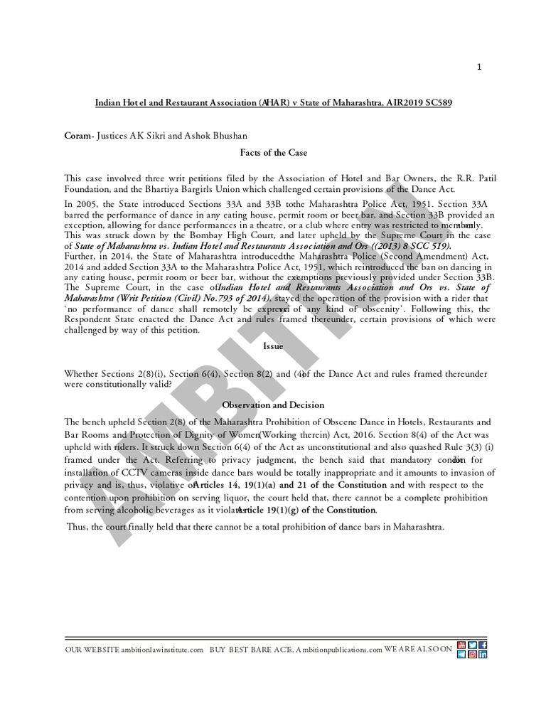 Ahar V State of Maharashtra | PDF | Justice | Crime & Violence