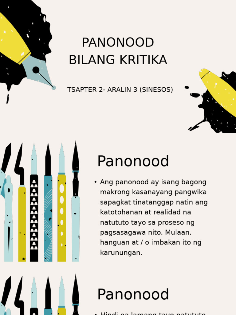 Tsap. 2 - Aralin 3 (Sinesos) | PDF