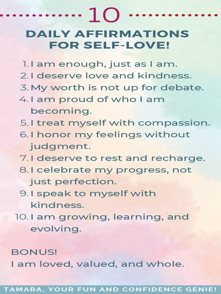 10 Daily Affirmations | PDF