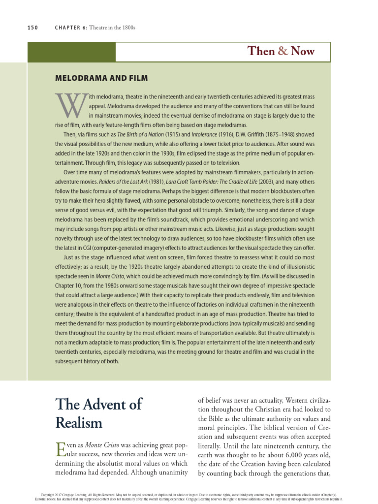 WEEK 5 - Modern Theatre - Realism and Naturalism | PDF | Realism (Arts)