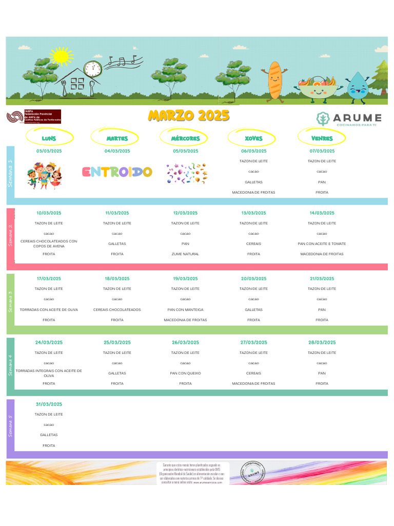 ALMORZO MAR25 FANPA | PDF