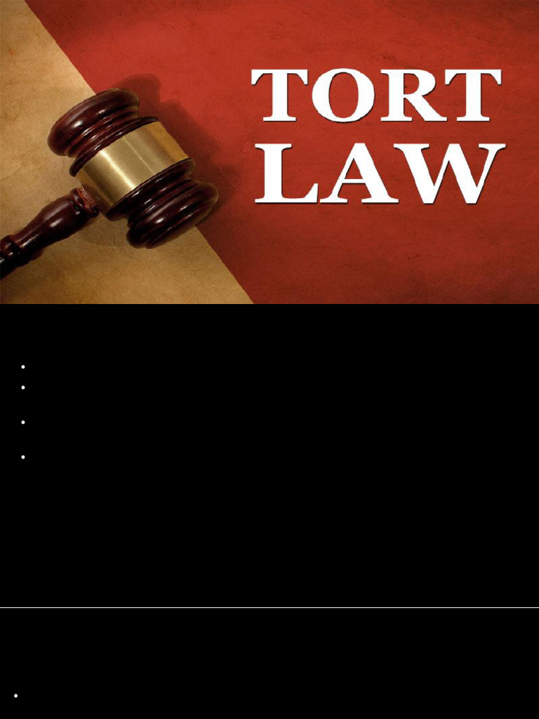 Law of Torts | PDF | Tort | Damages