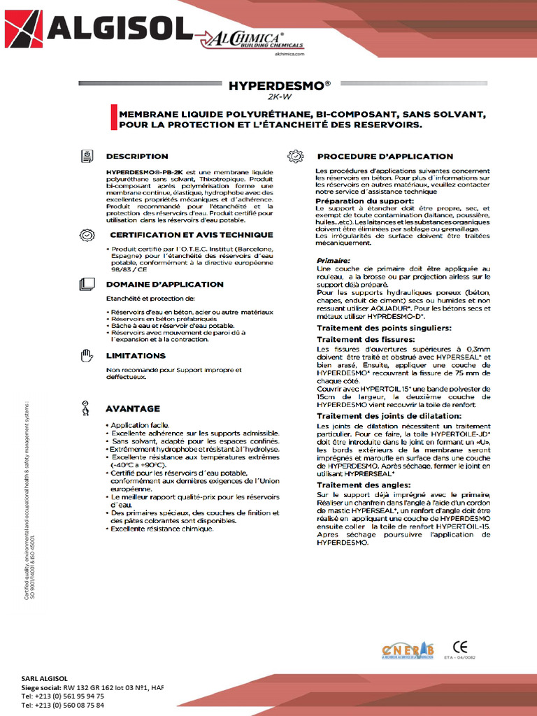 Hyperdesmo 2KW | PDF