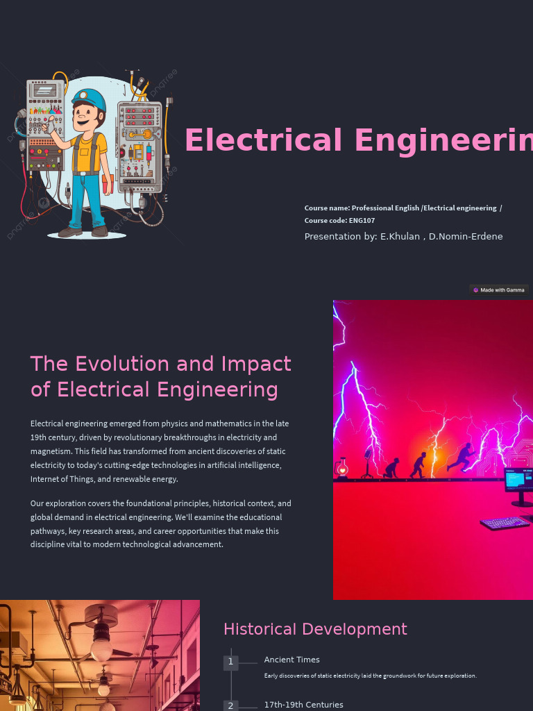 Evolution of Electrical Engineering | PDF | Electrical Engineering ...