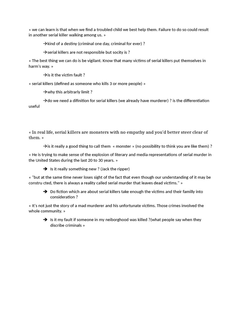 Understanding Serial Killers and Society | PDF