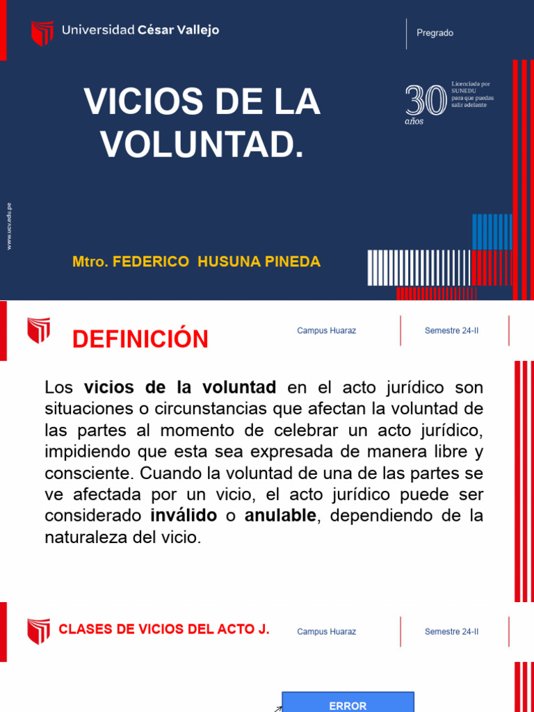 Vicios de La Voluntad - Tagged | PDF | Intención (Derecho Penal) | Anulación