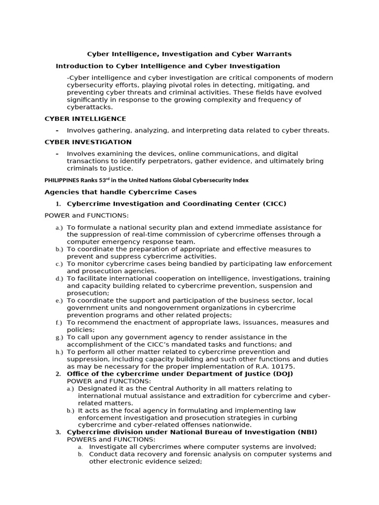 Cybercrime-INVESTIGATION-AND-INTELLIGENCE 2 | PDF | Cybercrime | Search ...