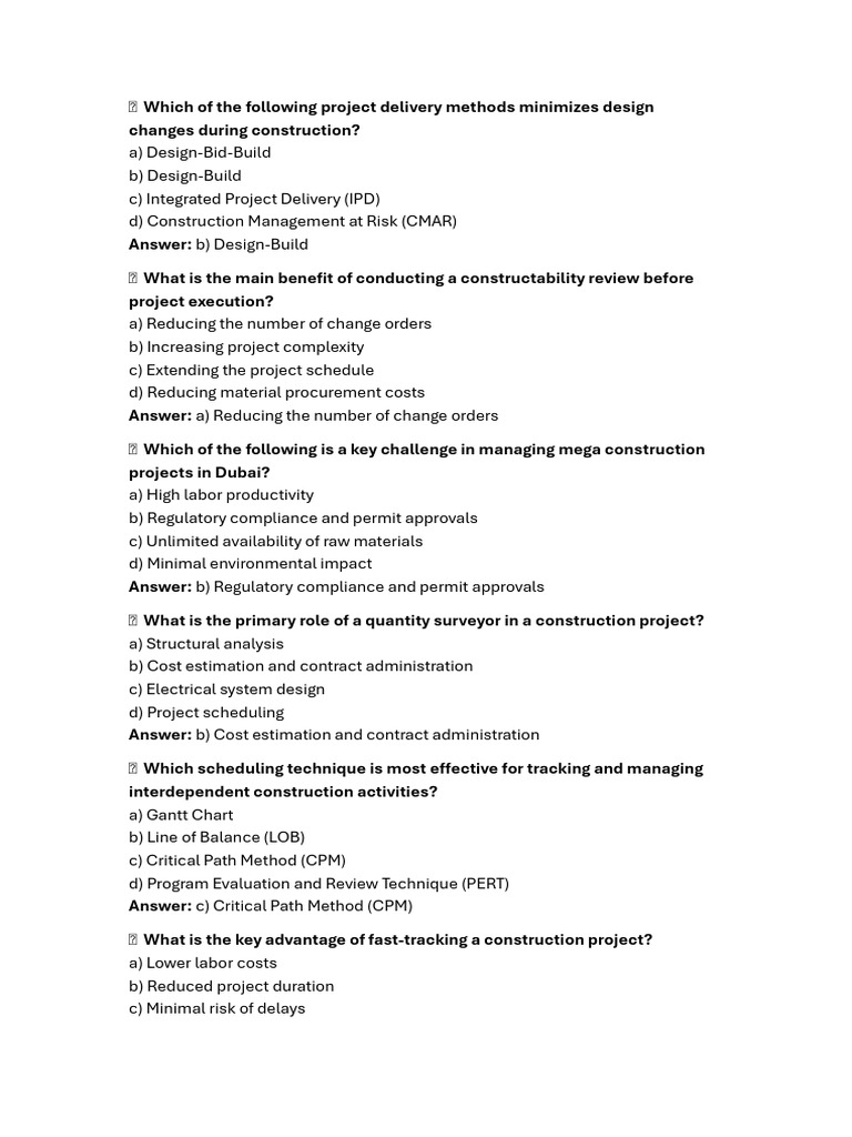 Construction Project Management Insights | PDF | Construction ...