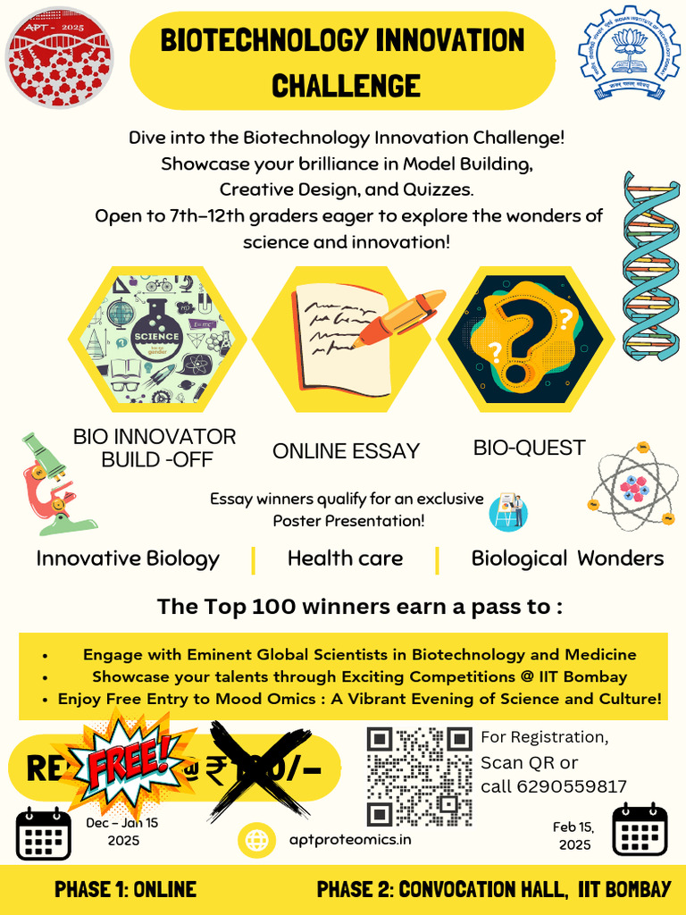 Biotechnology Innovation Challenge Flyer | PDF