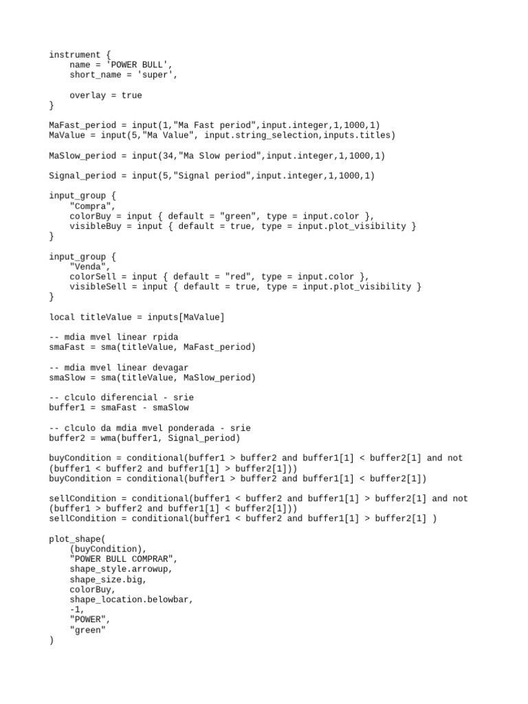 Script POWER BULL SÓ SETA | PDF