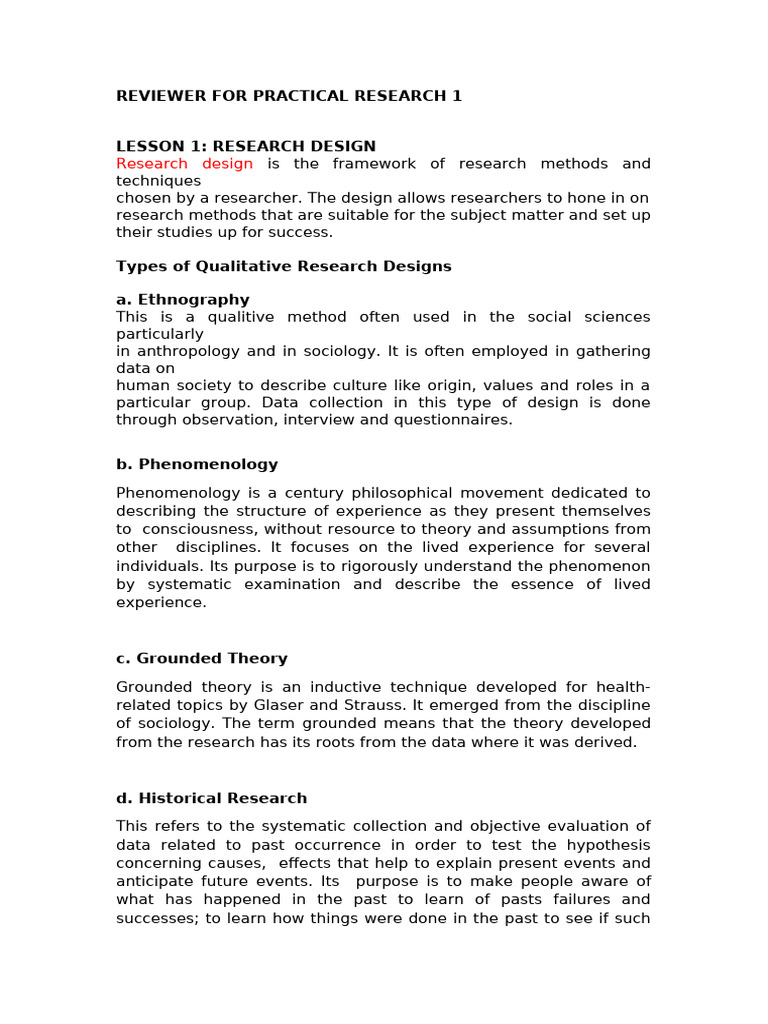 Research Design and Sampling Methods | PDF | Sampling (Statistics ...