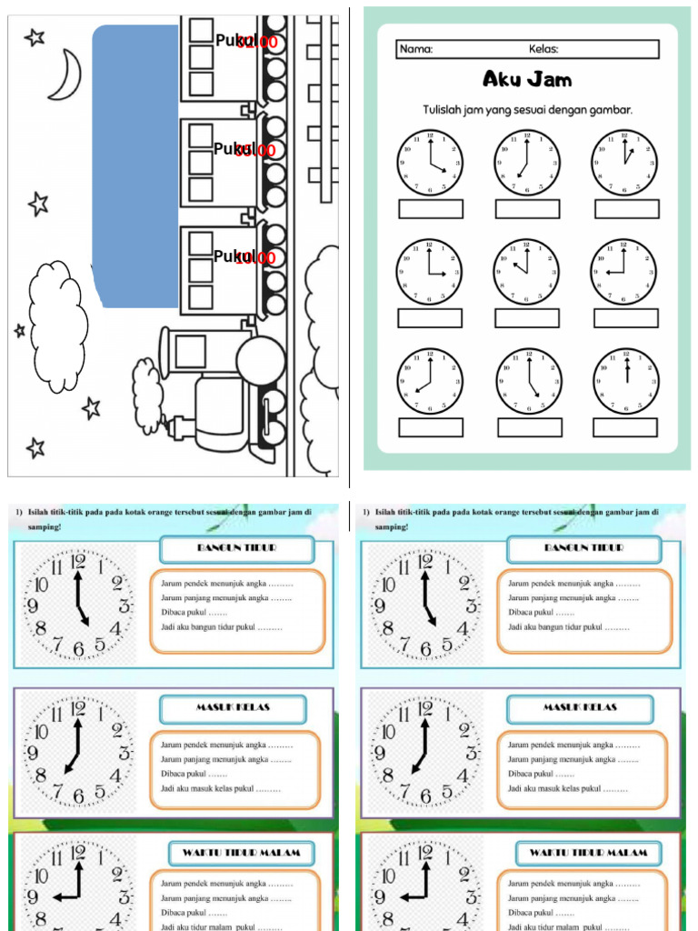 LKPD Waktu Jam | PDF