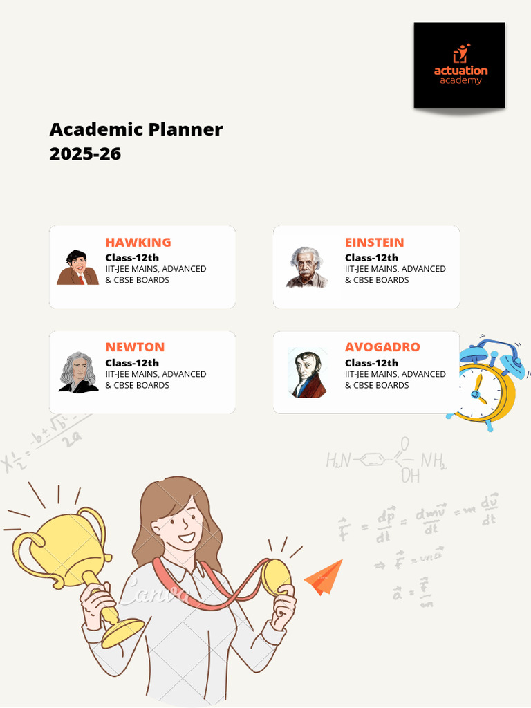 Academic Planner-Jee (2025-26) | PDF | Applied And Interdisciplinary ...