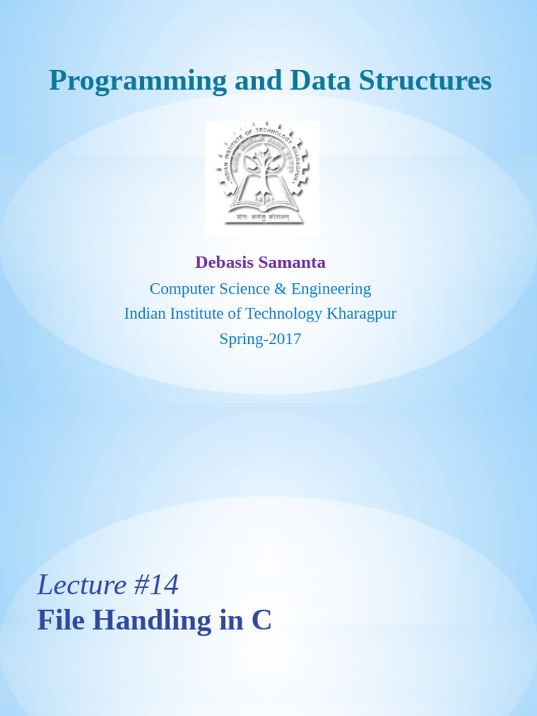 14 File Handling in C | PDF | Pointer (Computer Programming) | Computer File