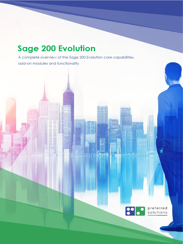 Overview of Sage 200 Evolution Features | PDF | Point Of Sale | Inventory