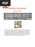 Block Work Masonry | PDF | Masonry | Concrete