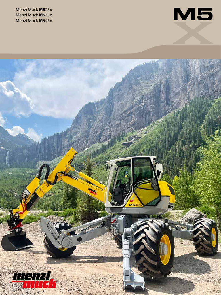 Brochure Menzi Muck M5x - EN | PDF | Engines | Diesel Engine