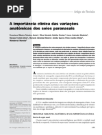 Variações Anatômicas do Seio Transverso | PDF | Seio