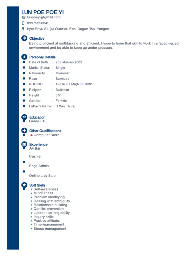 Lun Poe Poe Yi - CV | PDF