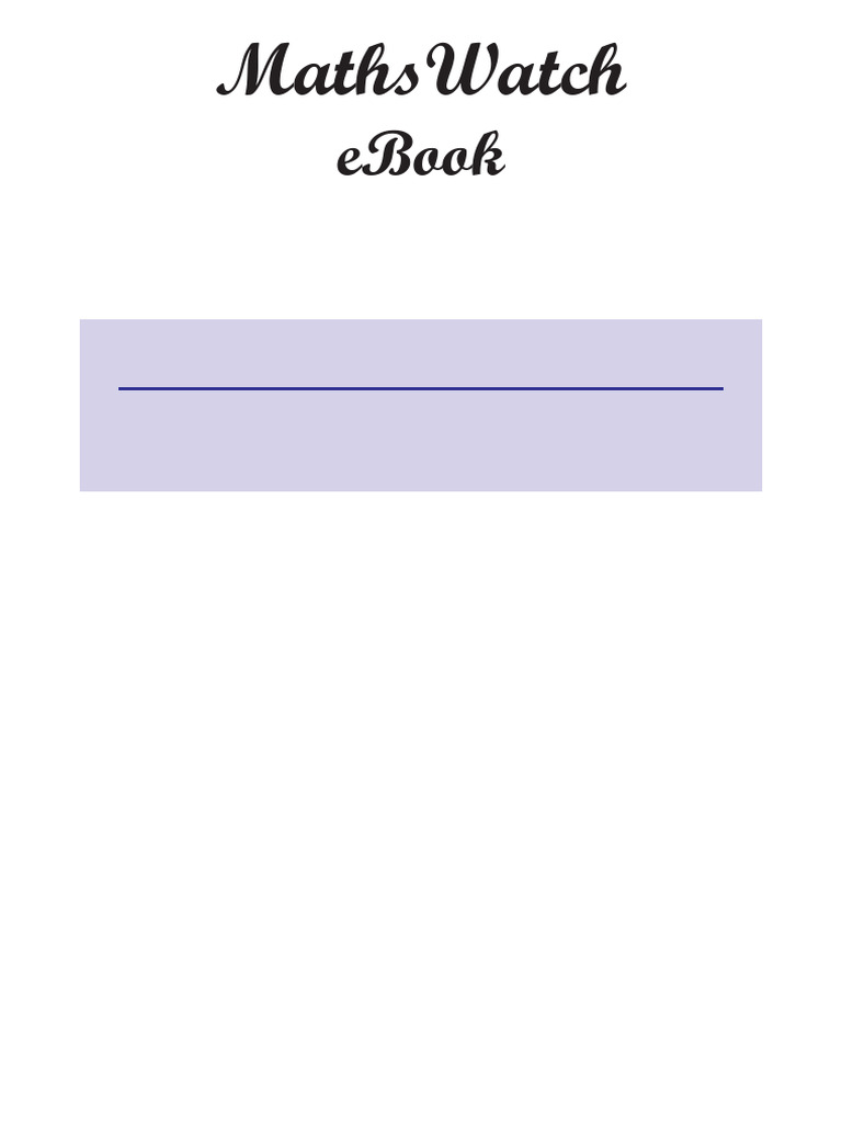 Maths Watch e Book Foundation Answers | PDF | Area | Triangle