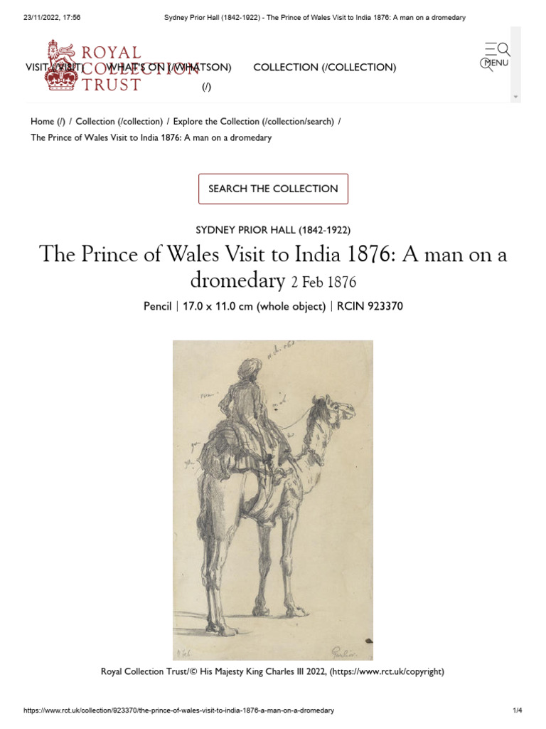 Sydney Prior Hall (1842-1922) - The Prince of Wales Visit To India 1876 ...