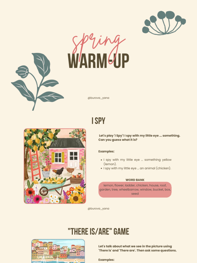 Spring warm-up | PDF