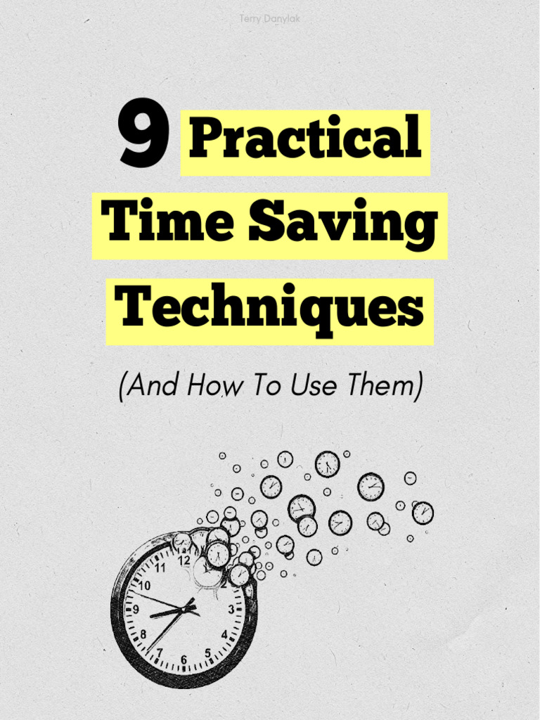9 Time Management Techniques | PDF | Time Management | Professional Skills