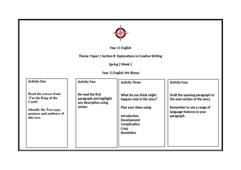 Year 11 English Spring 2 Week 1 | PDF