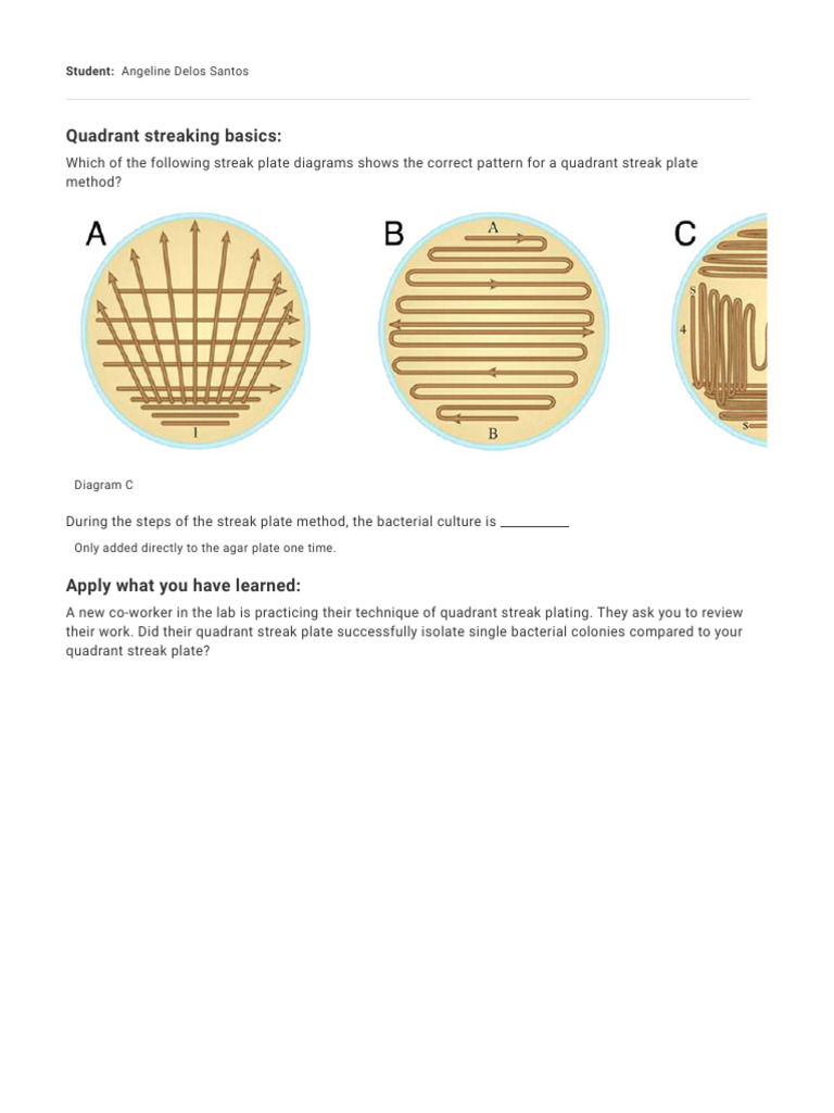 Isolation Method-Quadrant Streak Plate Method | PDF