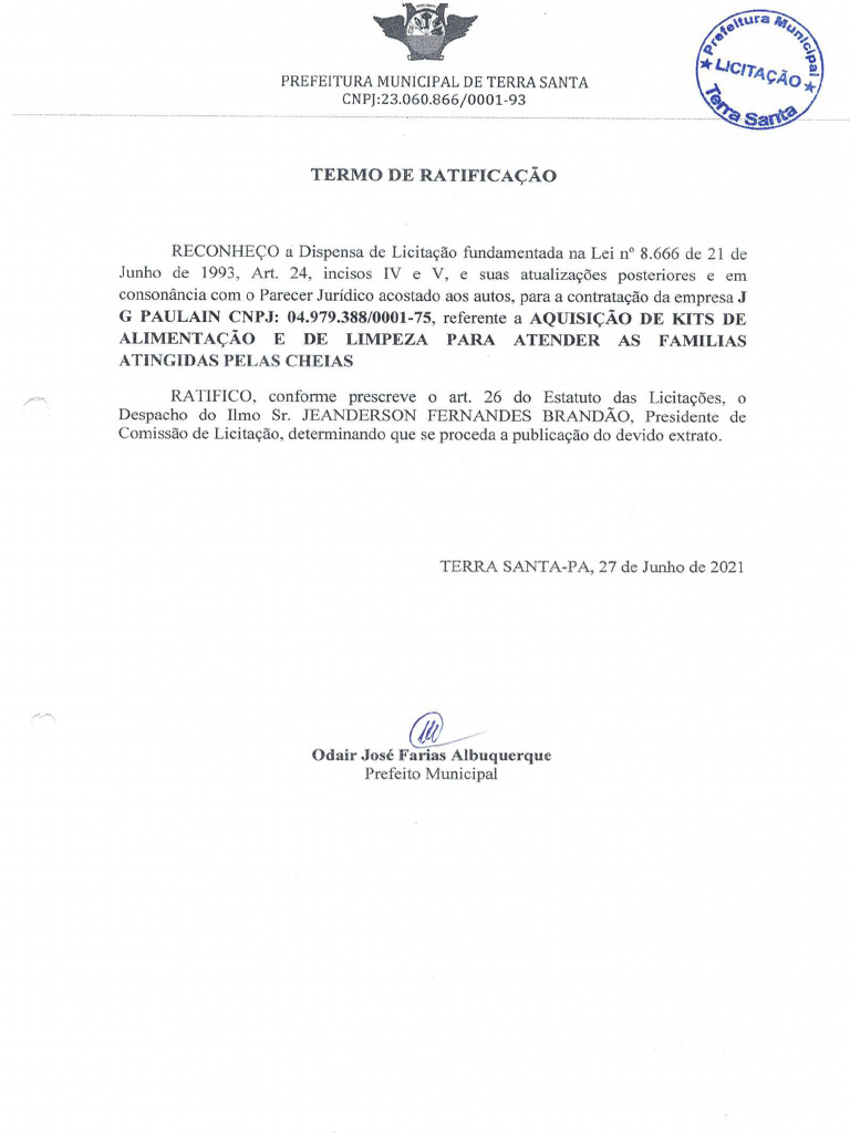 RATIFICACAO | PDF