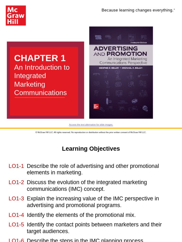 Belch 13e PPT Ch01 Access | PDF | Marketing Communications | Marketing