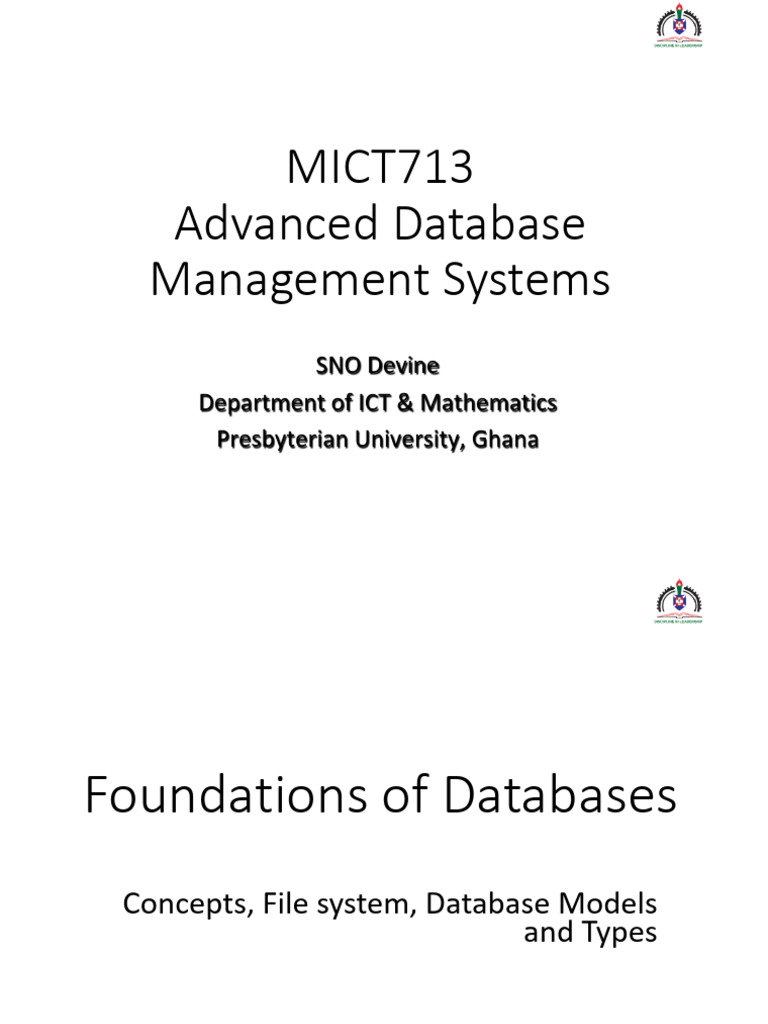 Foundations of Databases | PDF | Databases | Cloud Computing