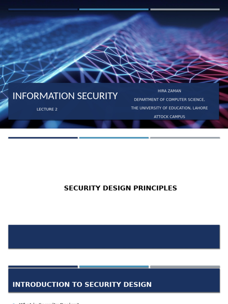 Information Security Lecture 2 | PDF | Computer Security | Security