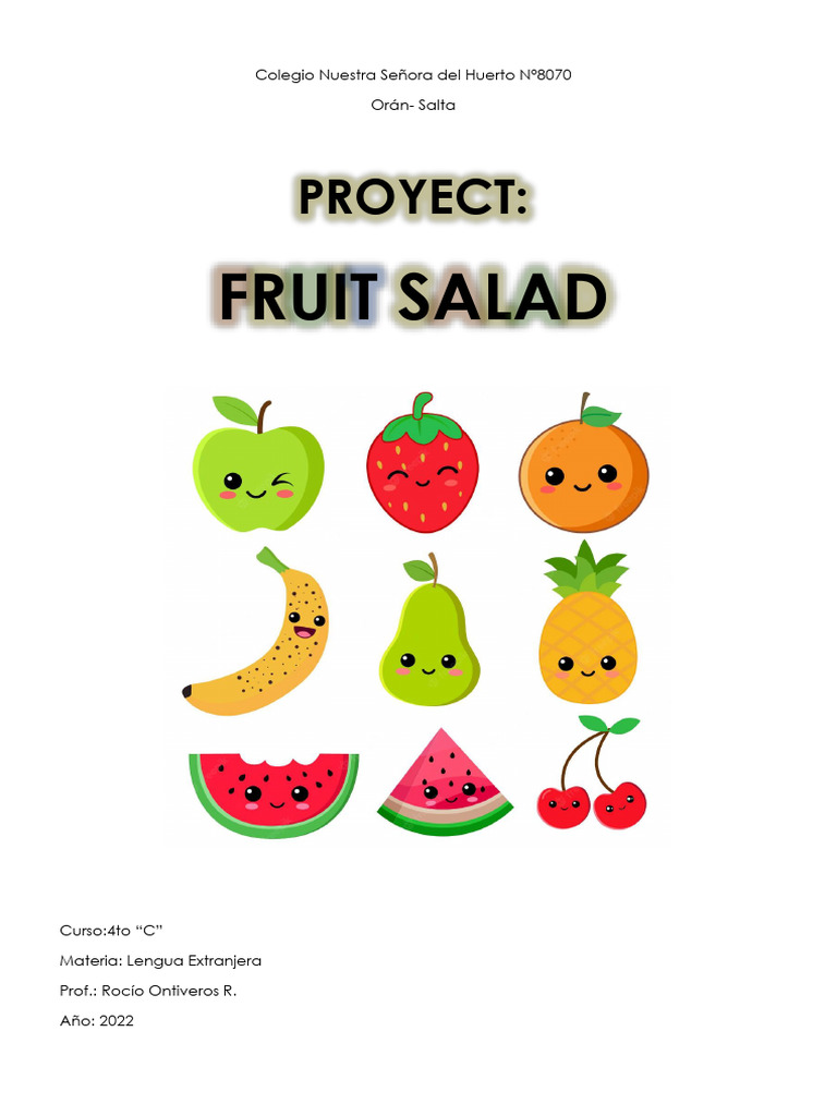 Fruit Salad | PDF