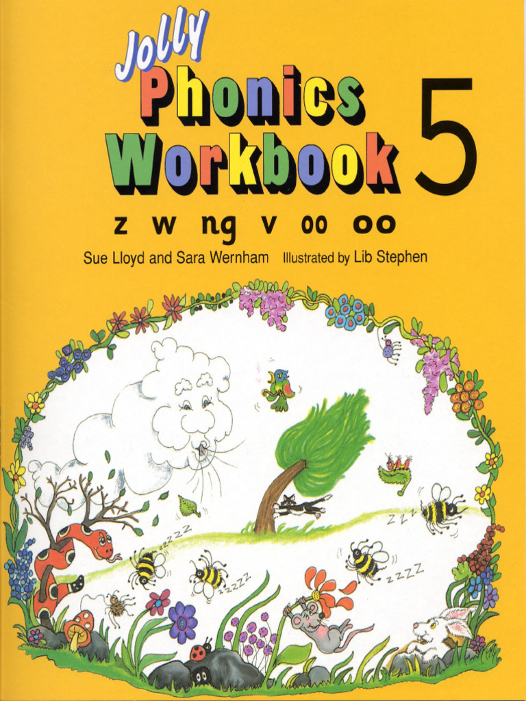 Jolly Phonics Workbook 5 (Z W NG V Oo) | PDF