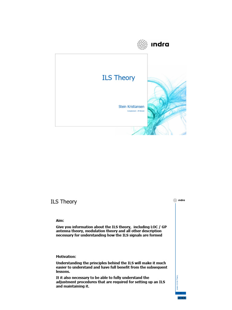 ILS Theory: Principles and Operation | PDF | Antenna (Radio) | Radio